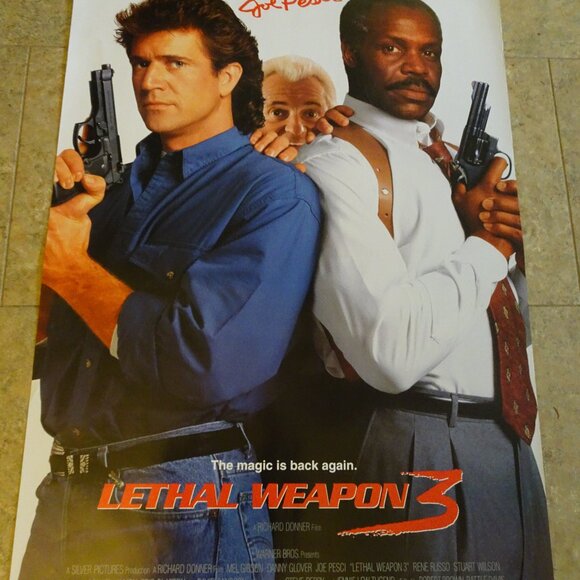 Warner Bros. | Art | Lethal Weapon 3 Movie Poster With Mel Gibson Danny ...